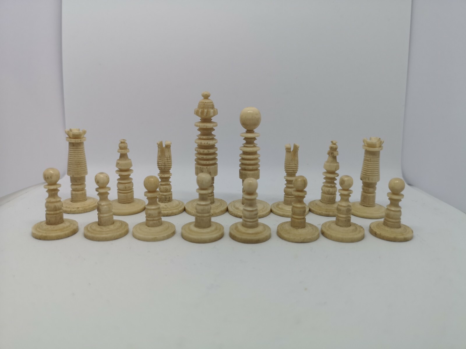 Antique Chess Set Antique Bone Chess set | eBay