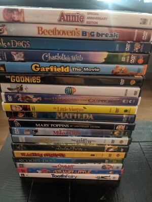 20 Popular Live Action Children Family Kids DVD LOT Fun Collection DVDs ...