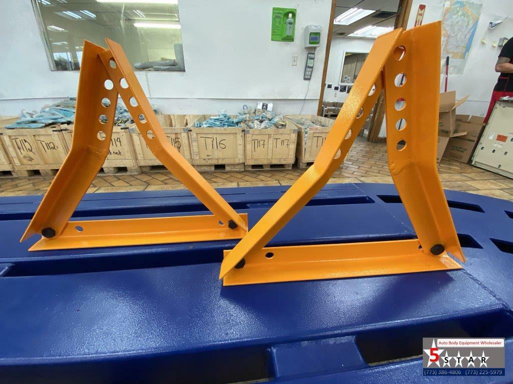 SET#43 FRAME MACHINE 2 UNIVERSAL WHEEL STANDS ADJUSTABLE CHIEF STYLE ...