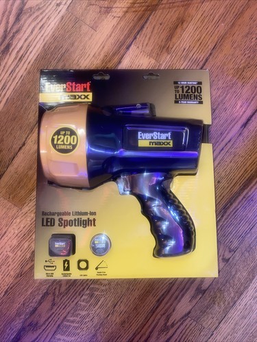 EverStart Maxx Rechargeable LED Spotlight 1200 Lumens / 12hr FACTORY ...