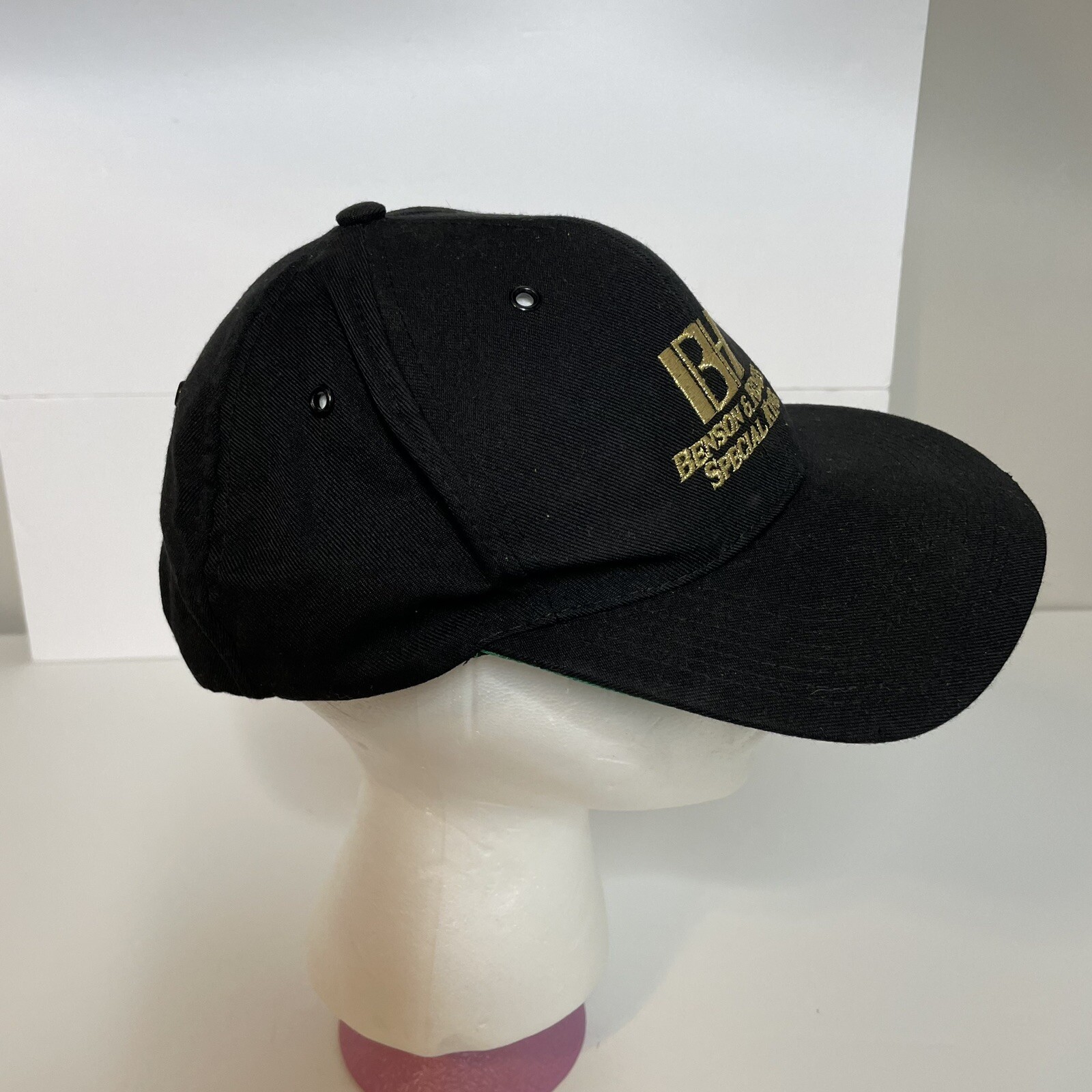 VINTAGE Benson Hedges Hat Cap Snap Back Black Cigaret… - Gem