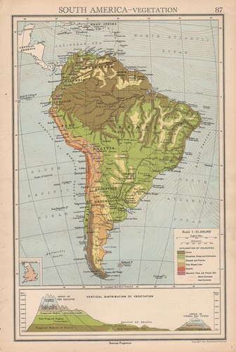 Andes Mountains On World Map