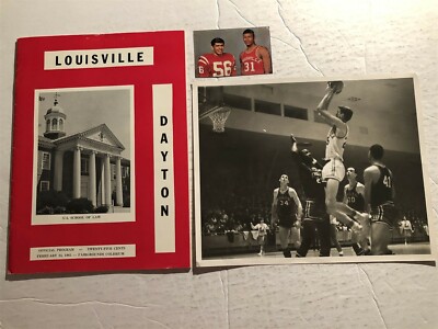 1965 LOUISVILLE CARDINALS vs DAYTON Program + Photo WES UNSELD John ...