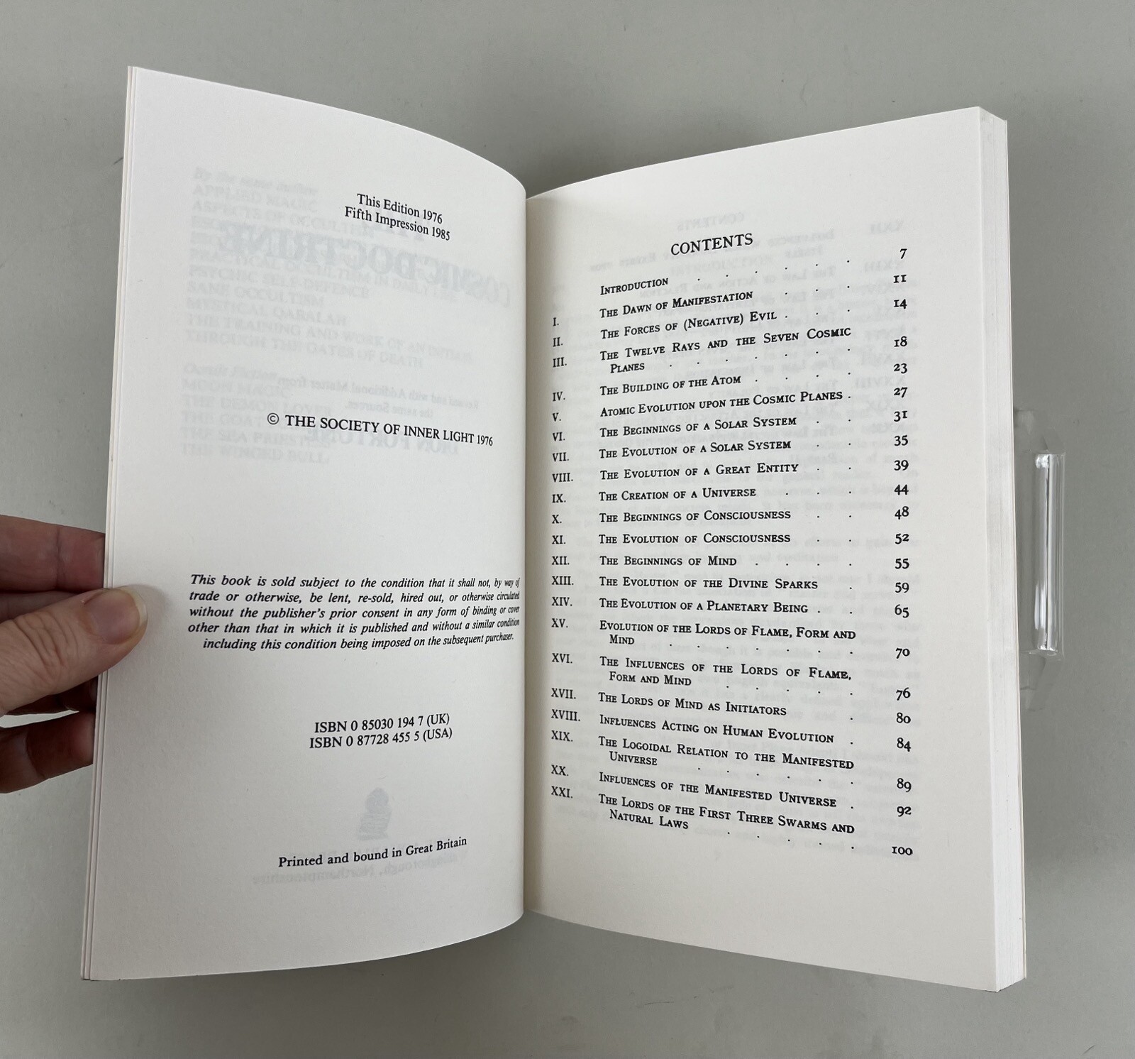 Cosmic Doctrine Dion Fortune PB Creation Of the Universe Human ...