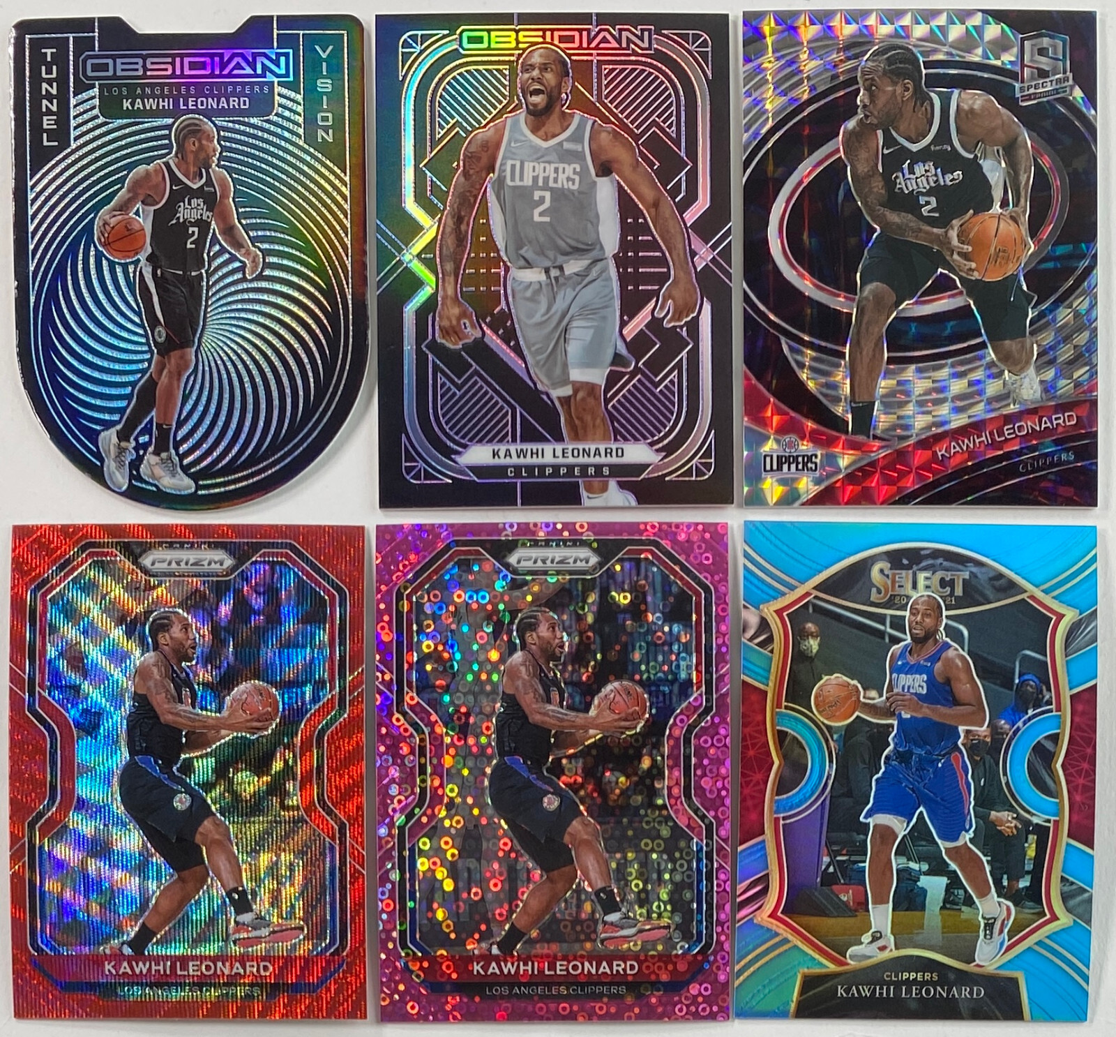 2021-22 Kawahi Leonard Prizm Spectra Obsidian Select Serial #ed SP - 6 ...