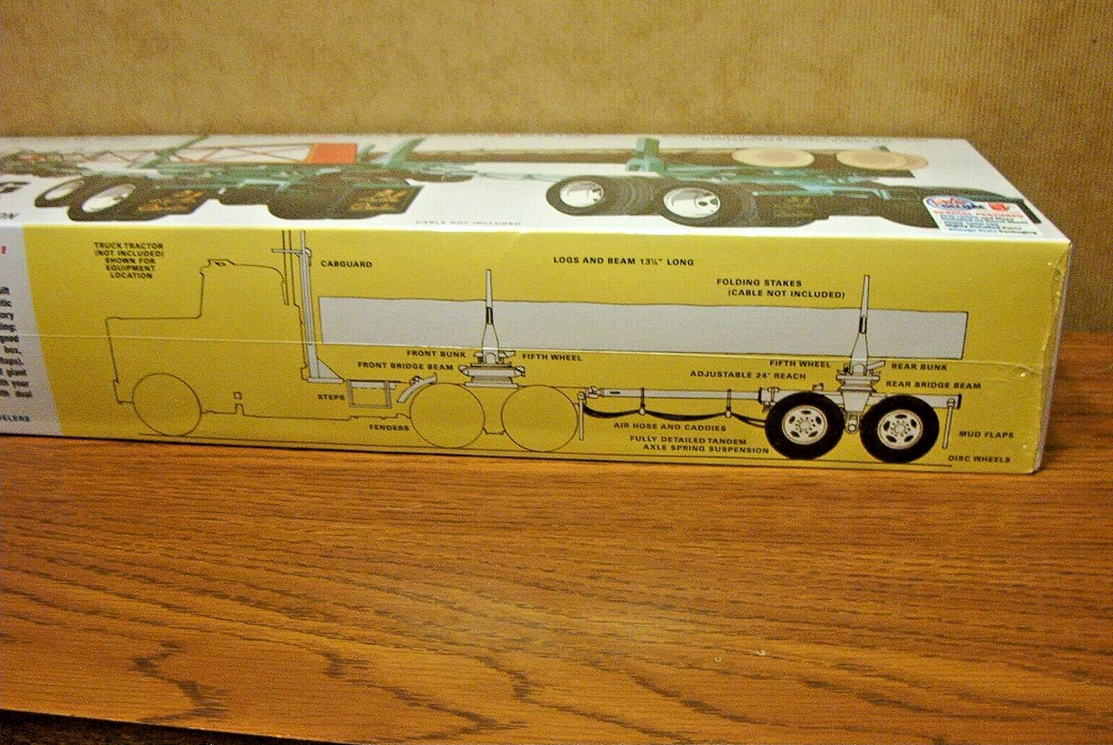 AMT PEERLESS "ROADRUNNER" LOGGING TRAILER 1/25 SCALE MODEL KIT | eBay