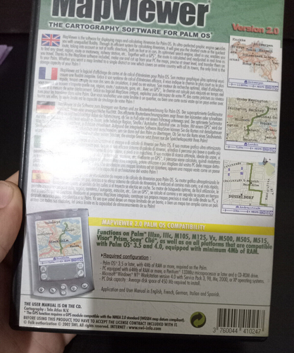 Set 4 CDS MapViewer 2.0 for Palm OS - Ultimate GPS Navigation & Mapping Software 3760044410247 ...