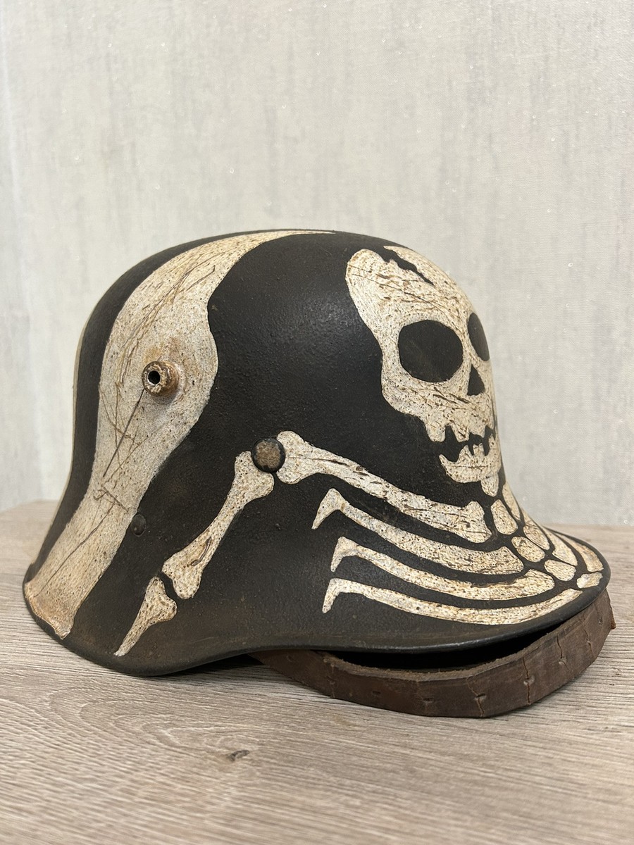German Helmet Skull Tattoos Skull War Helmet Battle Hi Res Stock