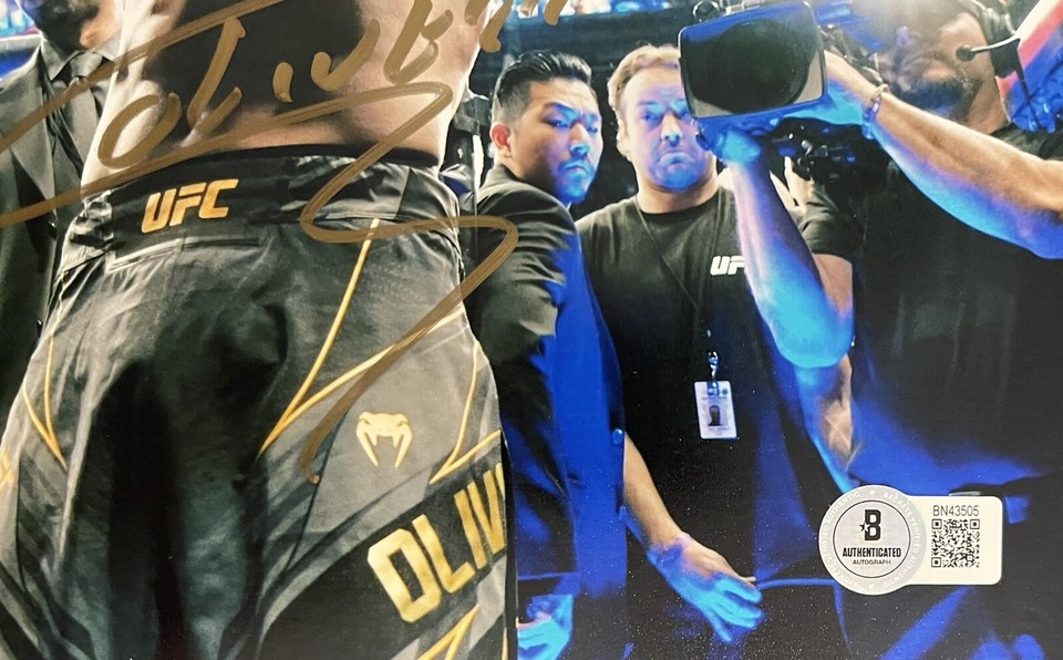 Charles Oliveira Signed Autographed UFC Fighter 8x10 Photo Do Bronx ...