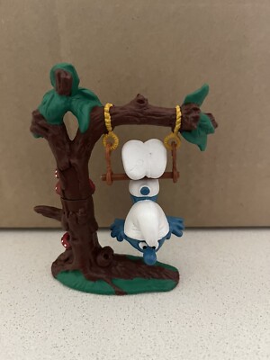 Smurfs 40237 Trapeze Super Smurf Tree Swing Rare Vintage Figure PVC Toy ...