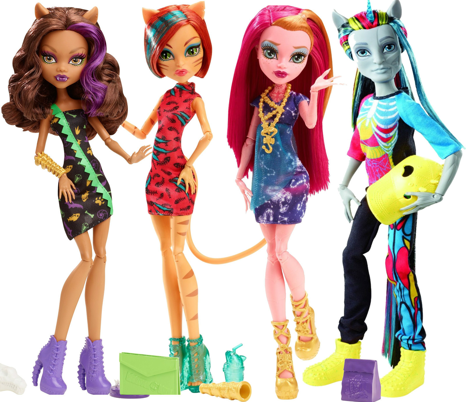MONSTER HIGH DOLL SELECTION - FREAKY FUSION / FIELD TRIP - BRAND NEW ...