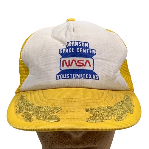 Vintage NASA Johnson Space Center Houston, Texas Snapback Mesh Trucker ...
