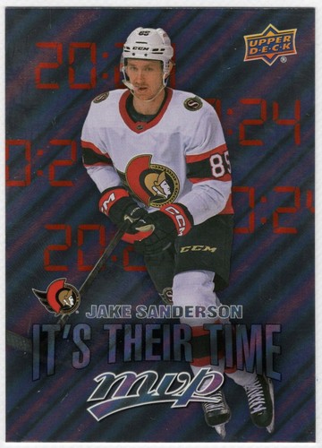 2024-25 UPPER DECK MVP NHL IT'S THEIR TIME CARD - IT-14 Jake SANDERSON ...