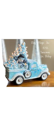 Clay Magic Unpainted Pickup Truck & Snowman w/Tree Insert & Light ...