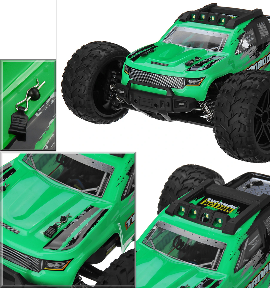 RC 4WD Basher Truck 16mph Speed On & Off Road Crawler Drift Monster Big ...