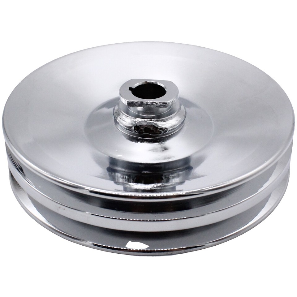 Power Steering Pulley GM 2-Groove Power Steering Pump Pulley - Aluminum ...