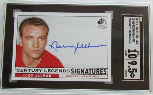 2020-21 SP Signature Legends #CLNU Norm Ullman-Century Legends ...