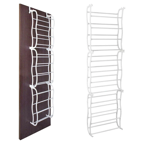 36 PAIR SHOE RACK OVER DOOR HANGING ORGANISER STORAGE STAND 12 TIER ...