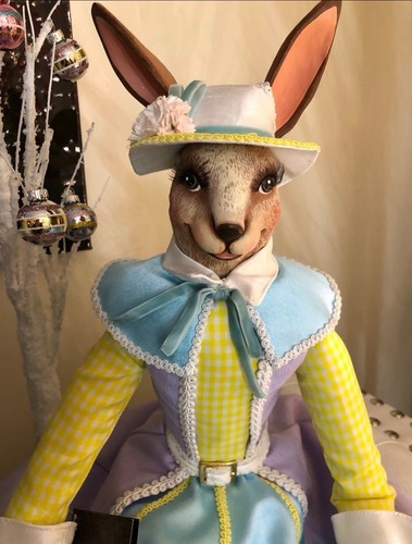 Katherines Collection Jeweled Victorian Girl Easter Bunny 35” NEW | eBay