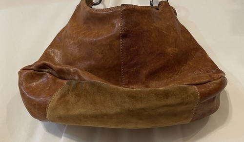 Innue Leather Brown Green Blue Rustic Hobo Shoulder Bag Purse Made ...
