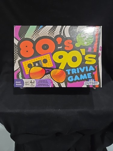 TRIVIA GAME 80's 90's Retro Pop Culture Cards Family Music TV Sports ...