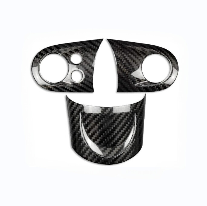 Carbon Fiber Steering Wheel Button Cover For MINI Cooper R55 R56 R57 ...