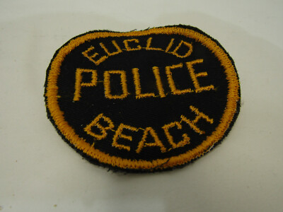 OLD VINTAGE EUCLID POLICE BEACH PATCH PATROL COLLECTIABLE MEMORABILIA ...