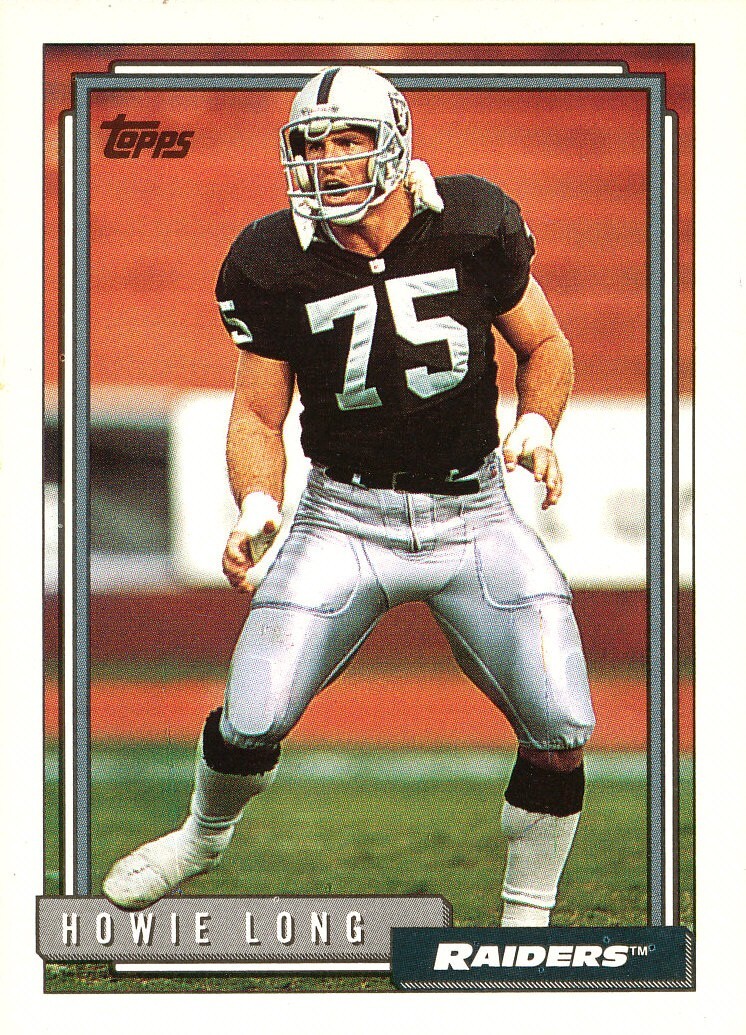 1992 TOPPS Howie Long RAIDERS Villanova HOF | eBay