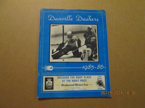 CHL Danville Dashers Vintage Defunct Circa 1985-86 Team Logo Hockey ...
