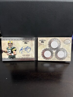 Aaron Rodgers Topps Five Star 2012 Booklet Patch Auto /30 *SUPER RARE ...
