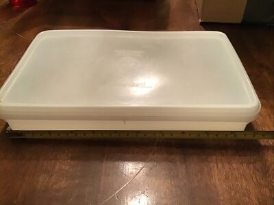 Tupperware 794-12 Sheer Color 11" x 7" Deli Bacon Keeper Food Storage ...