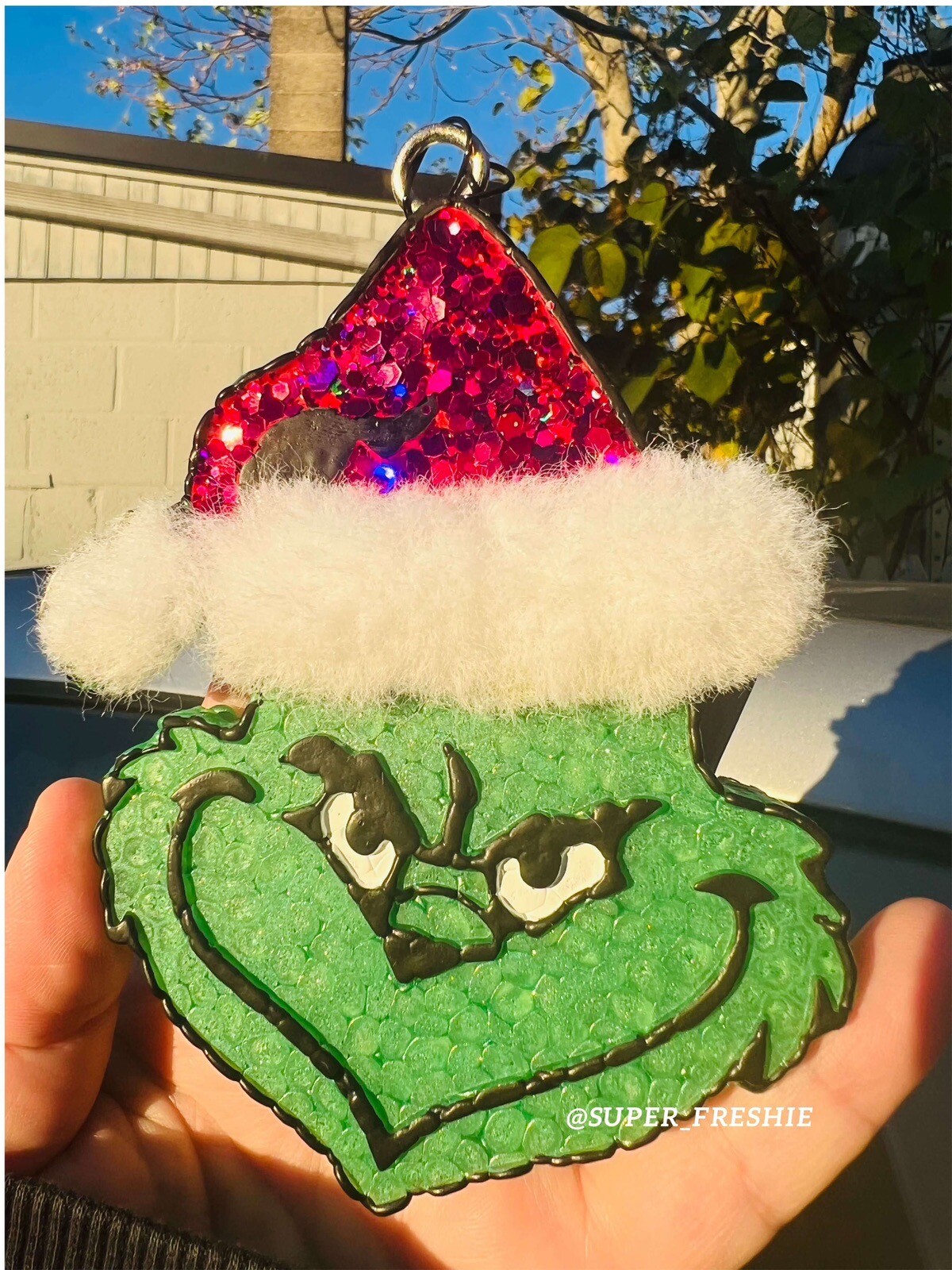 The Grinch Christmas Car Freshie, Large, Green, Balsam & Cedar | eBay