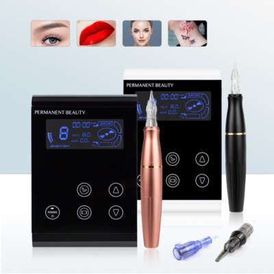 P500 Tattoo Kit Permanent Makeup Machine Device with Cartridge For ...