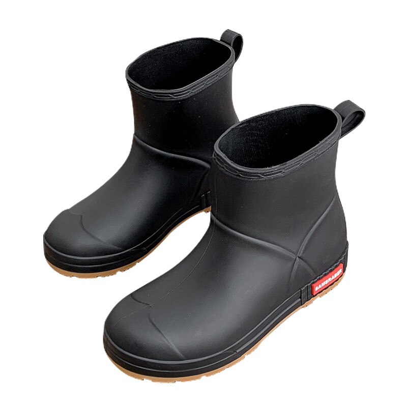 Wellington Rain Boots Waterproof Ankle Wellies Men Women Outdoor Slip ...