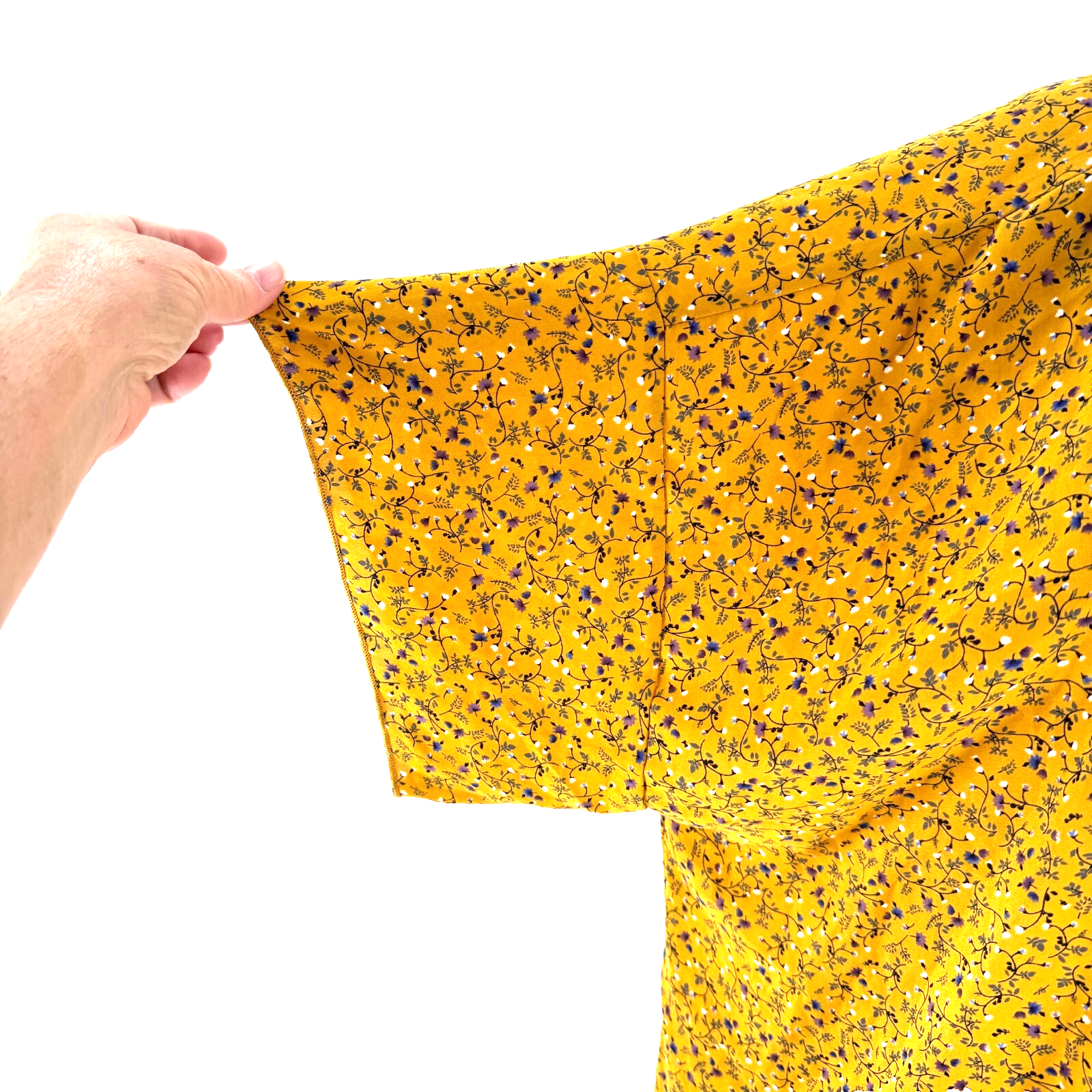 Love Delirious Ditsy Floral Kimono Cover Up Cardigan Women's 2X Yellow ...