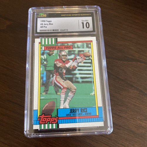 1990 Topps Jerry Rice All Pro CSG 10 Gem Mint | eBay