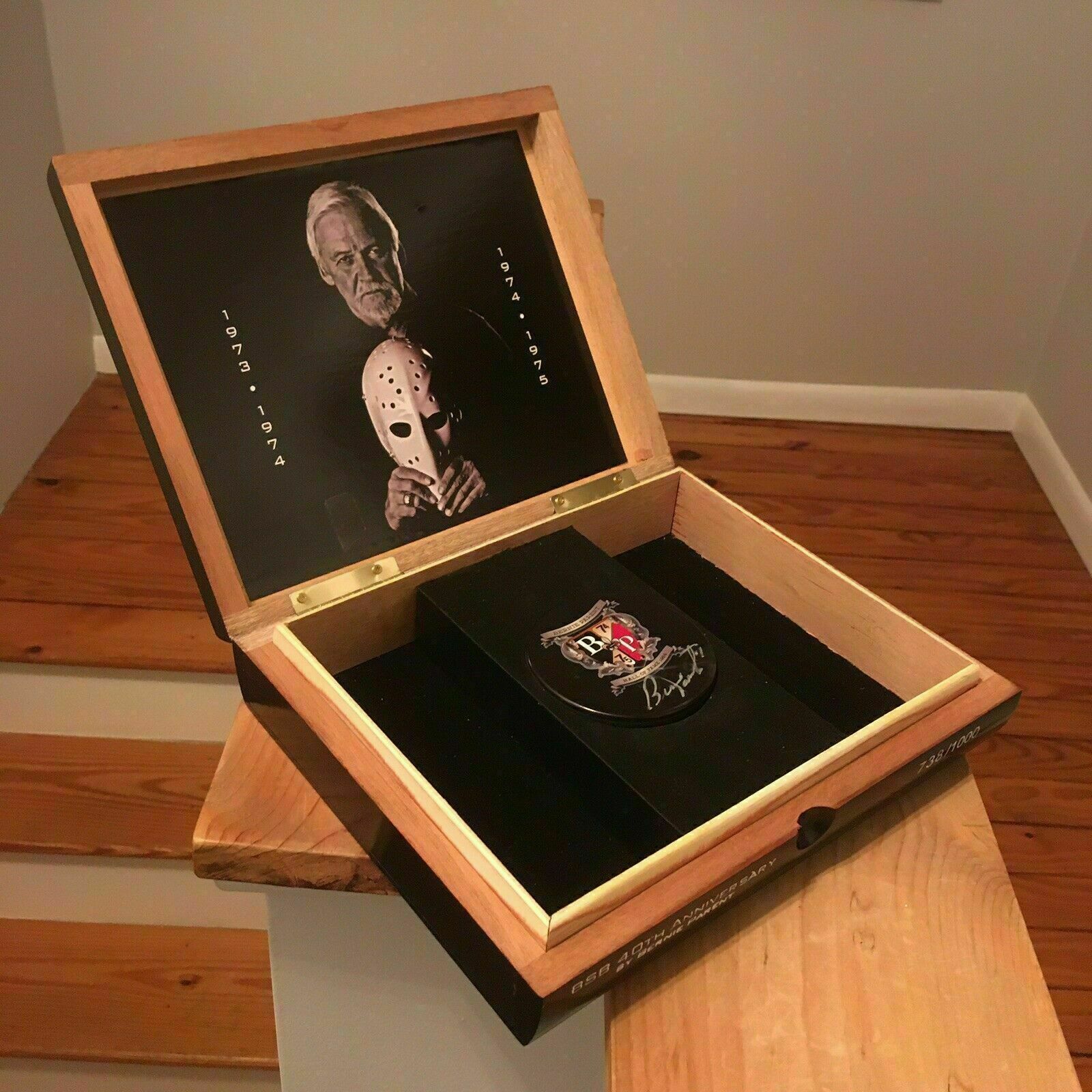 BSB 40th Anniversary By Bernie Parent Empty Wooden Cigar Box ...