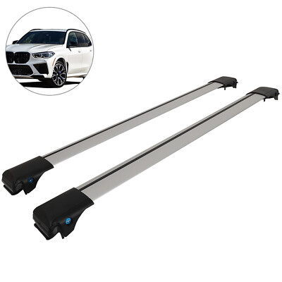 2 x Cross Bar Roof Rack For 2004-2013 BMW X5 Aluminum Luggage Cargo ...