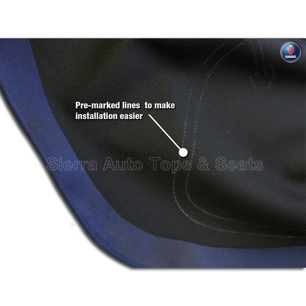 Saab 9-3 Convertible Top 2004-2011 in Blue Twillfast II Cloth, No ...