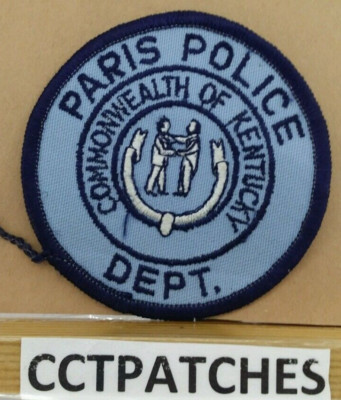 PARIS, KENTUCKY POLICE SHOULDER PATCH KY | eBay