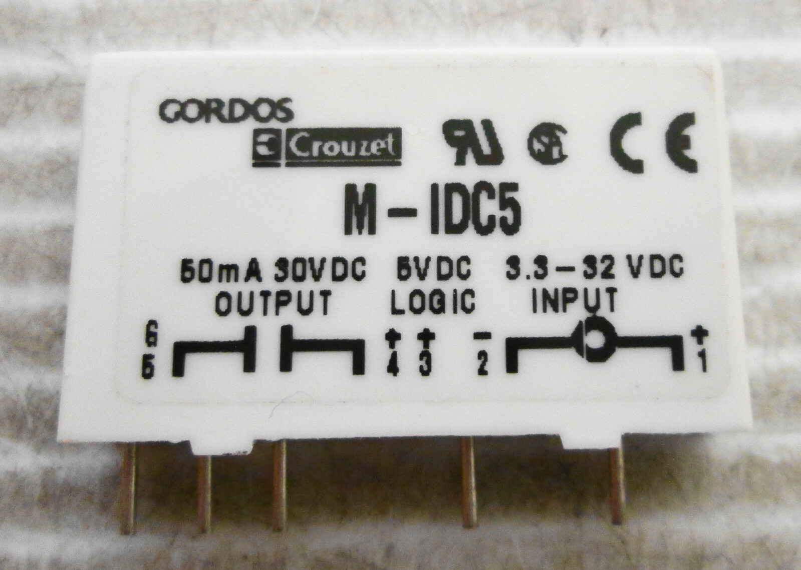Gordos M-IDC5 Solid State Relay 50mA 30VDC Output 3.3-32VDC Input 5VDC Logic for sale online | eBay