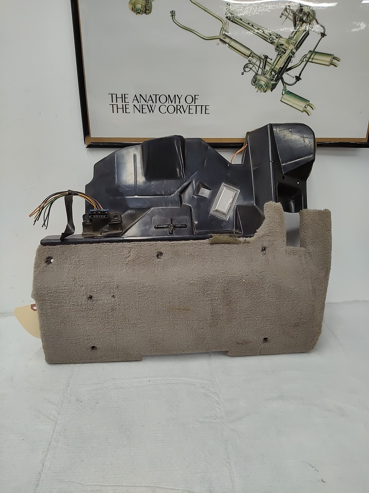 1994-1996 C4 Corvette Driver Side (Left) Under Dash Hush Panel Med Gray ...