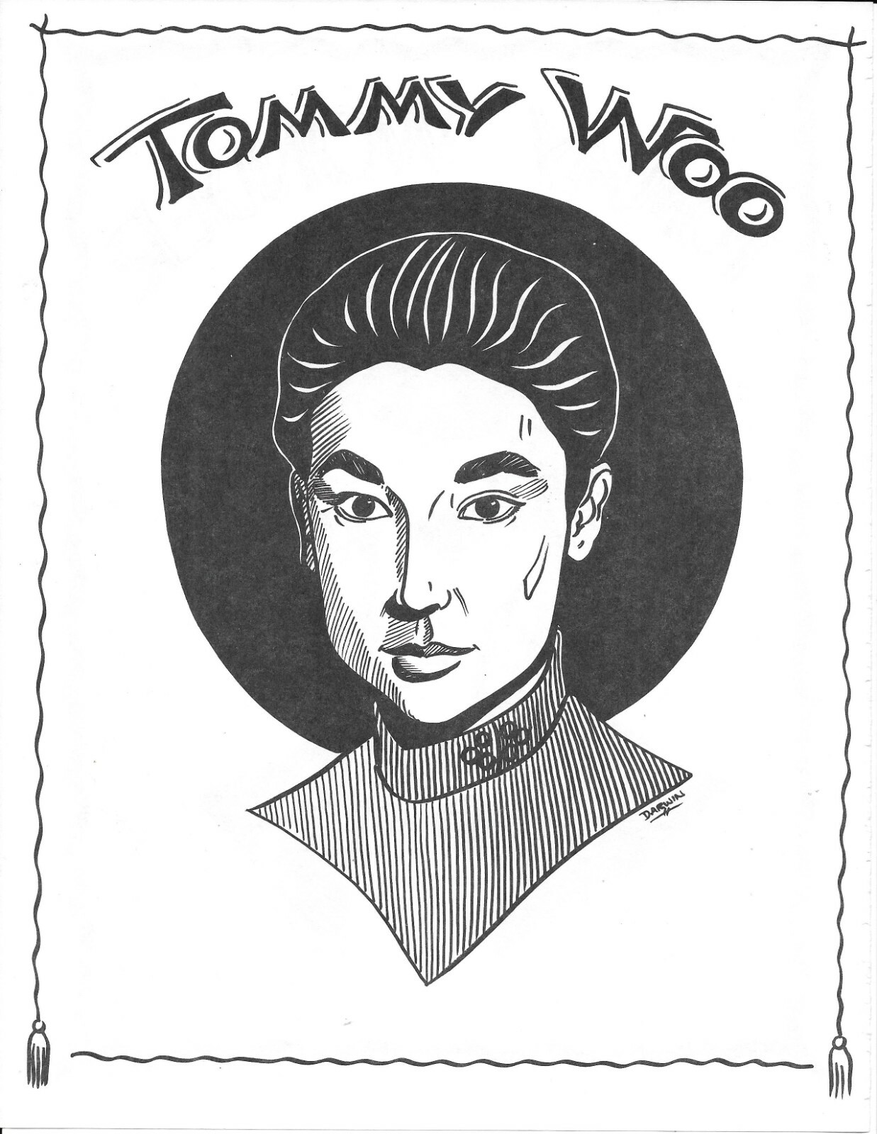 Tommy Woo caricature from 1989 Magic Autograph Poster Gallery by Gary ...