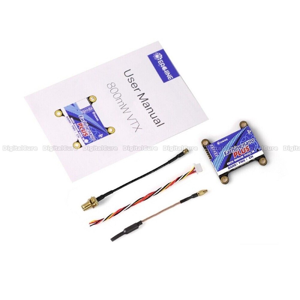 RC FPV VTX Eachine Nano Plus 5.8Ghz 48CH MMCX SMA IRC Tramp Video ...