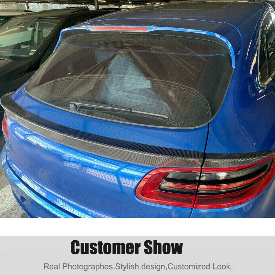 Fit For Porsche Macan 2014-2017 3PCS Carbon Fiber Rear Trunk Middle ...