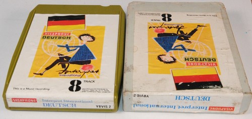 8-track 8 track tape cassette cartridge VISAPHONE INTERPRET DEUTSCH ...
