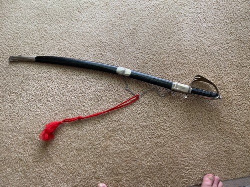 SABER WITH SHEATH "VACRO" SWORD ETCHED PATTERN - SHEATH HAS CHAIN AND ...