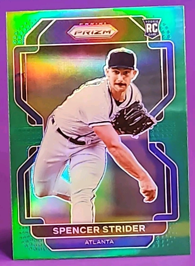 2022 Panini Prizm - Tier III Green Prizm #240 Spencer Strider (RC) for ...