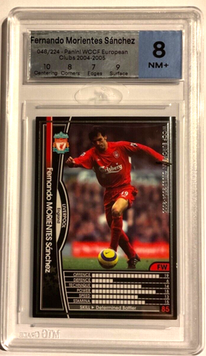Fernando MORIENTES Sanchez Panini ORIGINAL ENGLISH card WCCF 2004-05 ...