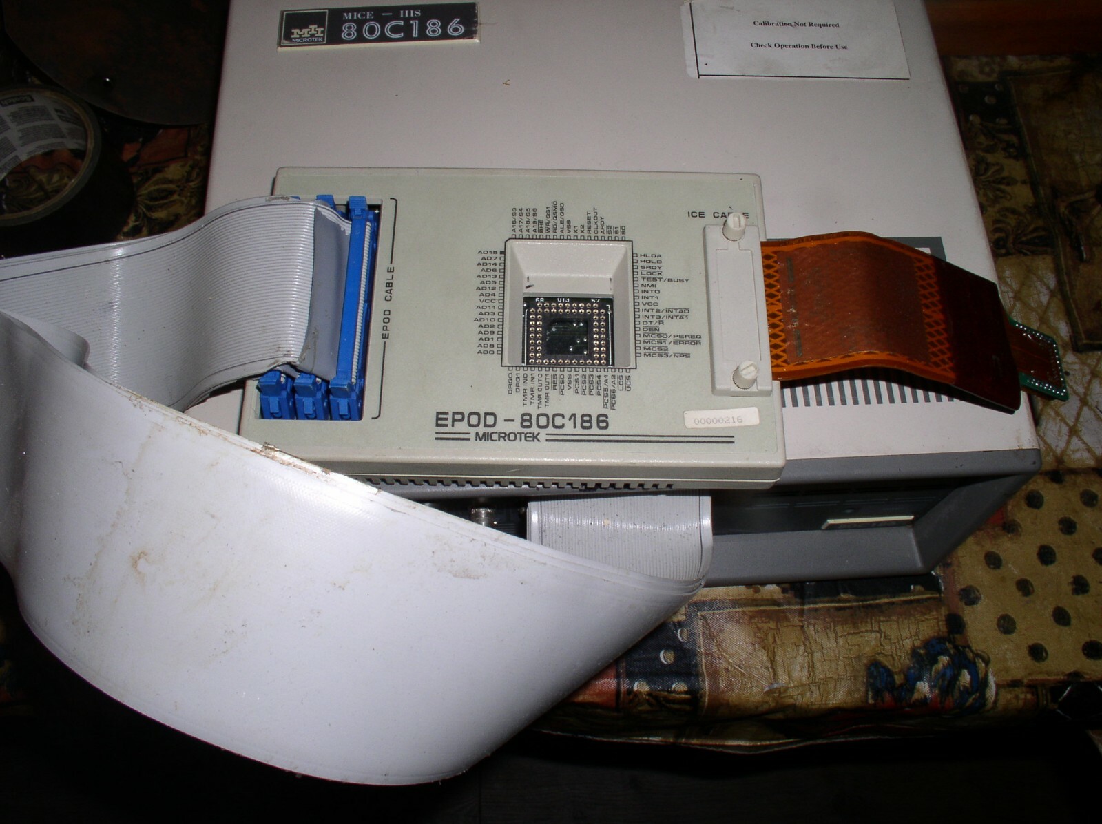 Microtek MICE-III 80C186 In-Circuit Emulator w/ 80C186 EPOD Cable | eBay